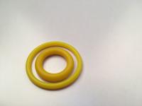 China Yellow Color Silicone O Ring Seals , Heat Resisting O Ring Silicone Rubber for sale