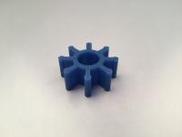 China Blue Color Molded Rubber Parts , Special Shape Silicone Rubber Parts For Machine for sale