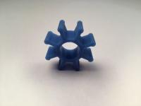 China Blue Color Molded Rubber Parts , Special Shape Silicone Rubber Parts For Machine for sale