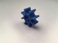China Blue Color Molded Rubber Parts , Special Shape Silicone Rubber Parts For Machine for sale