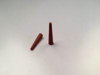 China Red Color Molding Silicone Rubber Parts Simple Structure For Limited Spaces for sale