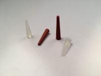 China Various Sizes Food Grade Rubber Stoppers Red Color Made From Silicone Materials for sale