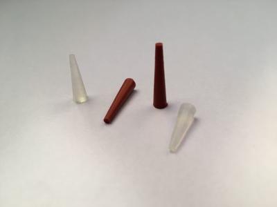 China Various Sizes Food Grade Rubber Stoppers Red Color Made From Silicone Materials for sale
