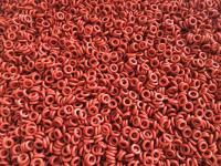 China Static Seals Small Rubber Rings Red Color Block Sealing Surface Leak Path for sale