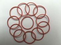 China Static Seals Small Rubber Rings Red Color Block Sealing Surface Leak Path for sale
