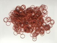China Static Seals Small Rubber Rings Red Color Block Sealing Surface Leak Path for sale