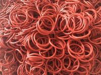 China Versatile Orange Color Rubber O Rings , Hydraulic O Rings Seals Prevent Fluid Leakage for sale