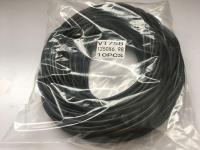 China Big Size 75 Shore FKM O Ring Seals , 1400 x 6.98 mm Black Round Rubber Rings for sale