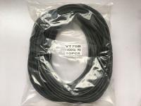 China Big Size 75 Shore FKM O Ring Seals , 1400 x 6.98 mm Black Round Rubber Rings for sale