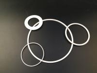 China Customized PTFE High Temperature Rubber Gasket White Colour For Heavy Machinery for sale