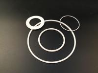 China Customized PTFE High Temperature Rubber Gasket White Colour For Heavy Machinery for sale