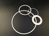 China Customized PTFE High Temperature Rubber Gasket White Colour For Heavy Machinery for sale