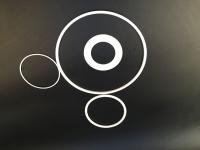 China White Color Rubber O Rings Poly Tetra Fluoro Ethylene With High Tensile Strength for sale