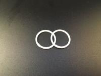 China White Colour Elastic PTFE Ring Gasket High Chemical Resistance With Back Up Ring for sale
