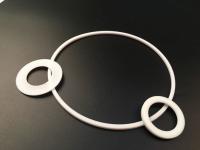 China High Extrusion Resistance Pure PTFE Gasket With Desirable Working Properties for sale