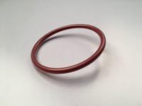 China Encapsulated O-ring for High Temperature in Red Color Silicone O Ring Seals for sale