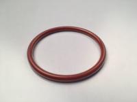 China Encapsulated O-ring for High Temperature in Red Color Silicone O Ring Seals for sale