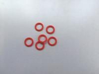 China Orange Standard Rubber O Rings , Outdoor Weather Resistant Rubber Work Rings for sale