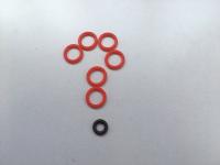 China Orange Standard Rubber O Rings , Outdoor Weather Resistant Rubber Work Rings for sale