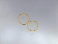 China Light Weight Yellow Industrial O Rings , Hydraulic Fluids Thin Rubber O Rings for sale