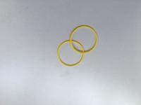 China Light Weight Yellow Industrial O Rings , Hydraulic Fluids Thin Rubber O Rings for sale