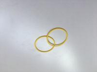 China Light Weight Yellow Industrial O Rings , Hydraulic Fluids Thin Rubber O Rings for sale