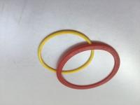 China Multipurpose Red Colour Industrial O Rings , Flat Rubber Washers For Bottles for sale