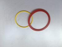 China Multipurpose Red Colour Industrial O Rings , Flat Rubber Washers For Bottles for sale