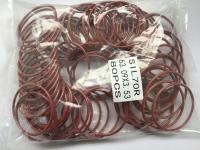 China Encapsulated Silicone O Ring Seals , Red High Temperature Rubber Silicone Rings for sale