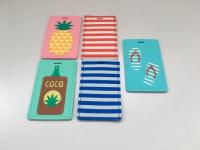 China 40 - 85 Shore Hardness Molded Rubber Parts , Convenient Travel Blue Luggage Tags for sale