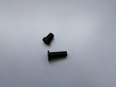 China Black Color Small Rubber Parts With Outstanding Resistance To Oxygenated Solvents for sale
