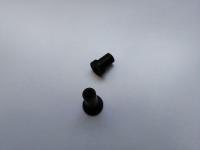 China Black Color Small Rubber Parts With Outstanding Resistance To Oxygenated Solvents for sale