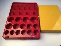 China Multifunctional Universal O Ring Kit Red Colour Plastic / Rubber Material for sale