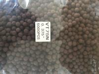 China Stone Washing FKM Small Solid Rubber Balls Customized In Brown Color for sale