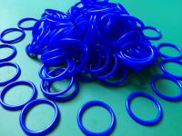 China Blue AS568 75 Shore VMQ Silicone O Ring Seals for sale