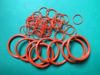 China AS568 Red 30 Shore High Temperature Silicone O Rings for sale