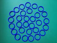 China AS568 Low Temperature Blue Silicone O Ring Seals for sale