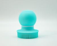 China Bpa Free Shower Green Silicone Exfoliating Body Brush Molded Rubber Parts for sale