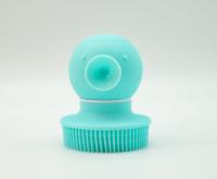 China Bpa Free Shower Green Silicone Exfoliating Body Brush Molded Rubber Parts for sale