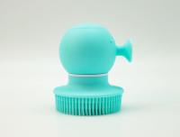 China Bpa Free Shower Green Silicone Exfoliating Body Brush Molded Rubber Parts for sale