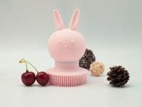 China Pink Adults Silicone Shower Scrubber Molded Rubber Parts for sale