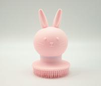 China Pink Adults Silicone Shower Scrubber Molded Rubber Parts for sale