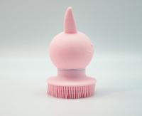 China Pink Adults Silicone Shower Scrubber Molded Rubber Parts for sale