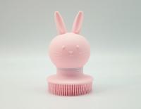 China Pink Adults Silicone Shower Scrubber Molded Rubber Parts for sale