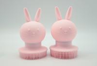 China Pink Adults Silicone Shower Scrubber Molded Rubber Parts for sale