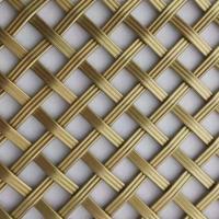 China Antique Brass Ss 0.5mm Lock Crimp Wire Mesh For Interior Decoration for sale