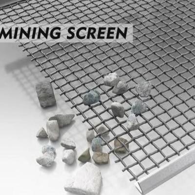 China Stone Crusher Vibrating Crimped Wire Mesh for Quarry Screening for sale