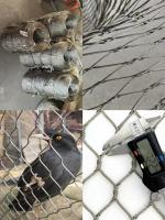China 1mm Black Oxidation Stainless Steel Rope Mesh for Bird Cages for sale