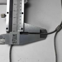 China SS304 Ferrule Diamond Flexible Inox Stainless Steel Wire Cable Net Rope Mesh for sale