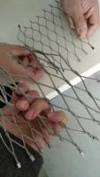 China Aisi304 316 Stair Architecture Stainless Steel Rope Wire Mesh For Balcony Railing for sale